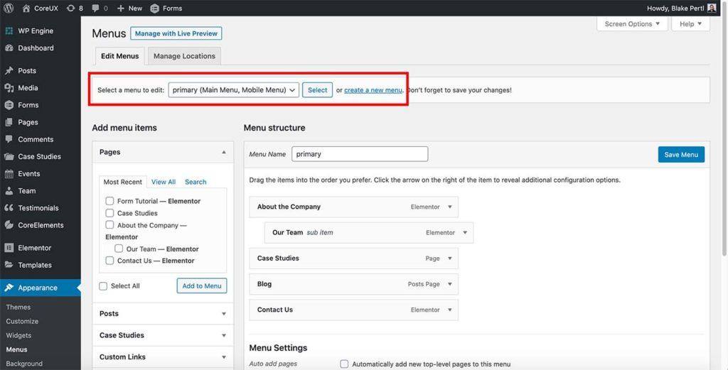 How to Edit Website Menus - BNP Engage Marketplace